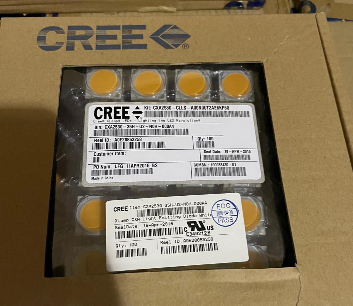 CREE CXB2530 Light Emitting Diode - SMT Sales Group Quality Pre-Owned ...